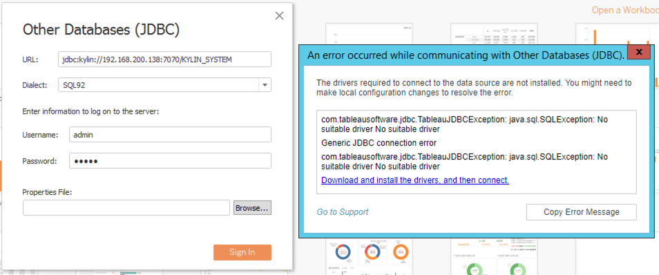 Tableau Generic JDBC 连接 Kylin-CSDN博客